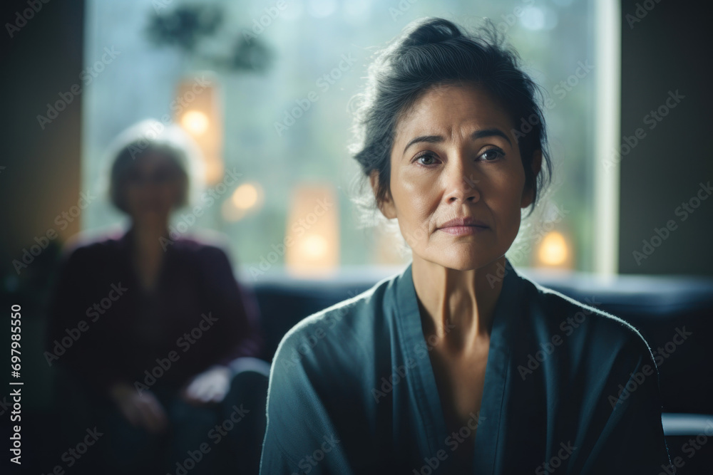 Difficult relationship between an adult daughter and her elderly mother ...