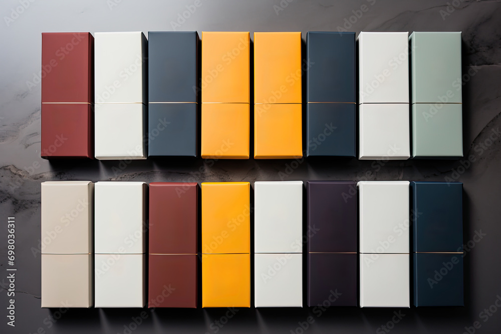 Stylish packaging of artisanal chocolate bars with minimalist design ...