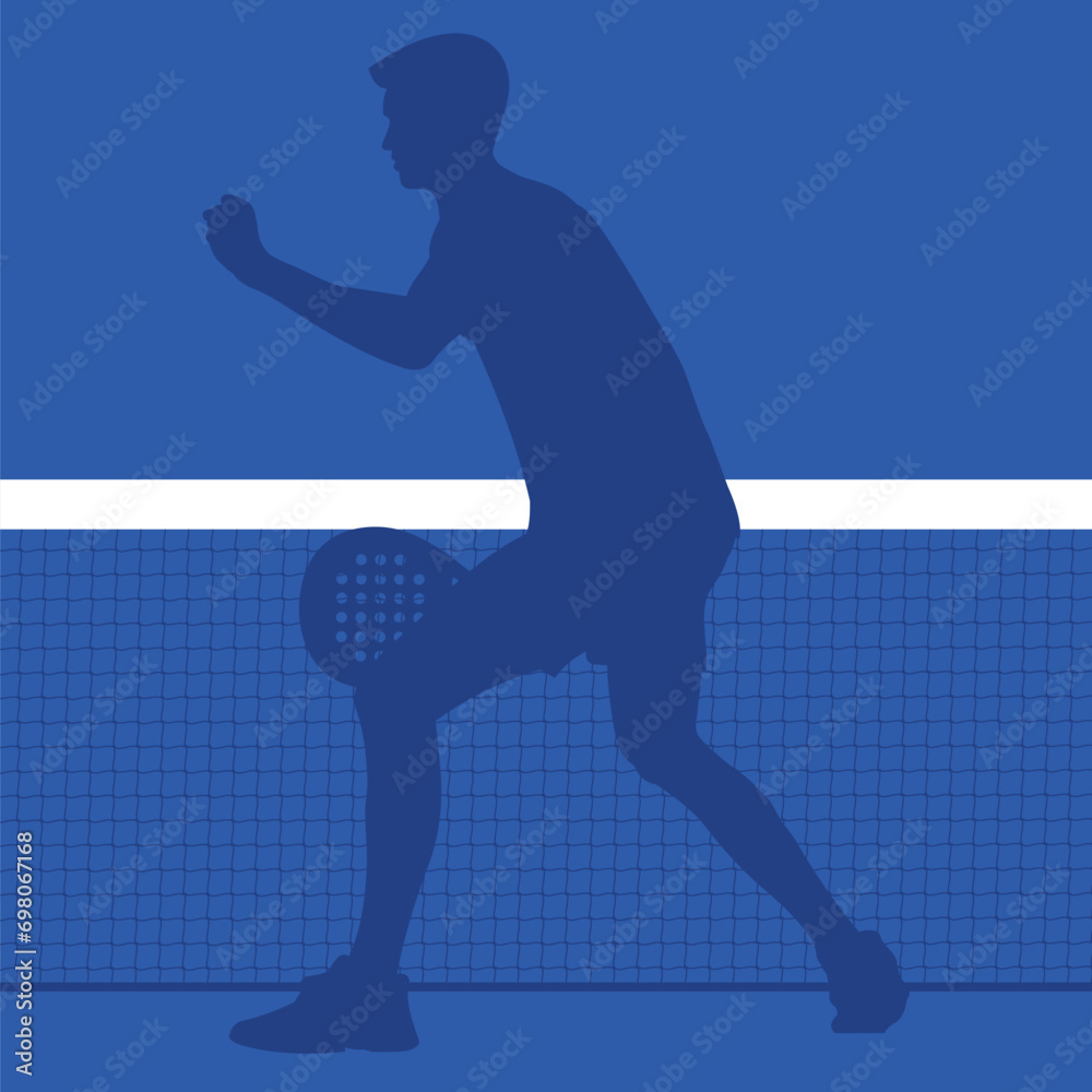 Padel background padel player court background design vector. Padel ...