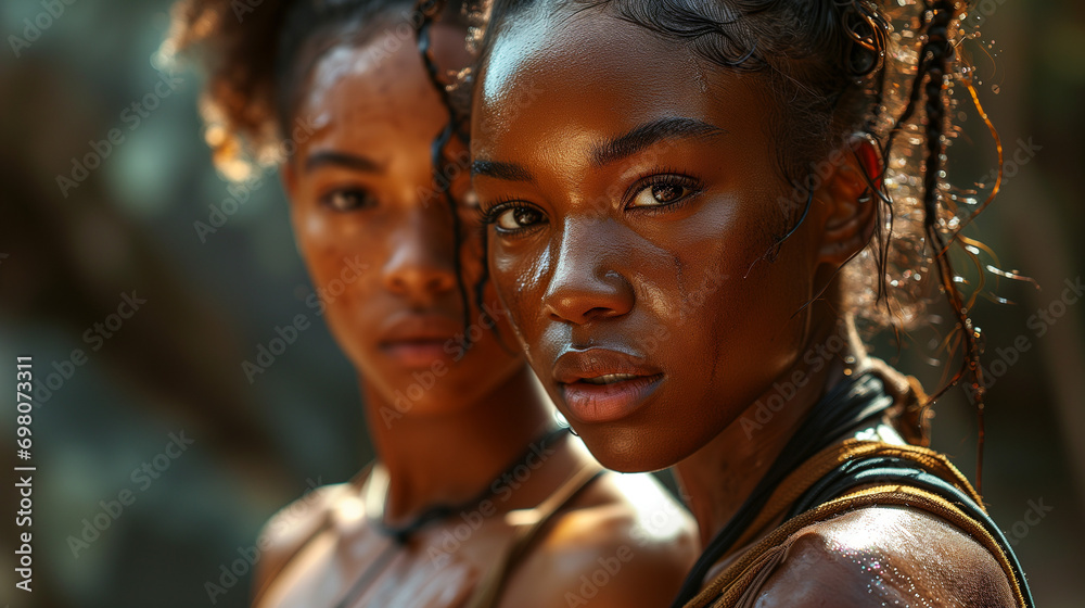 Empowered Defense: Athletic Woman Leading Self-Defense Class Stock ...