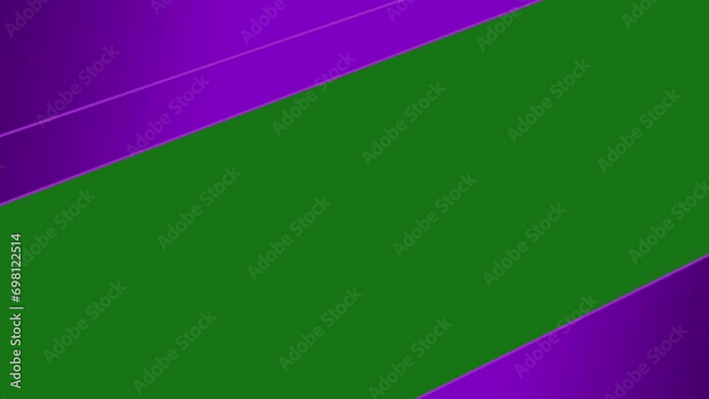 Modern diagonal line transition on green screen chroma key background ...