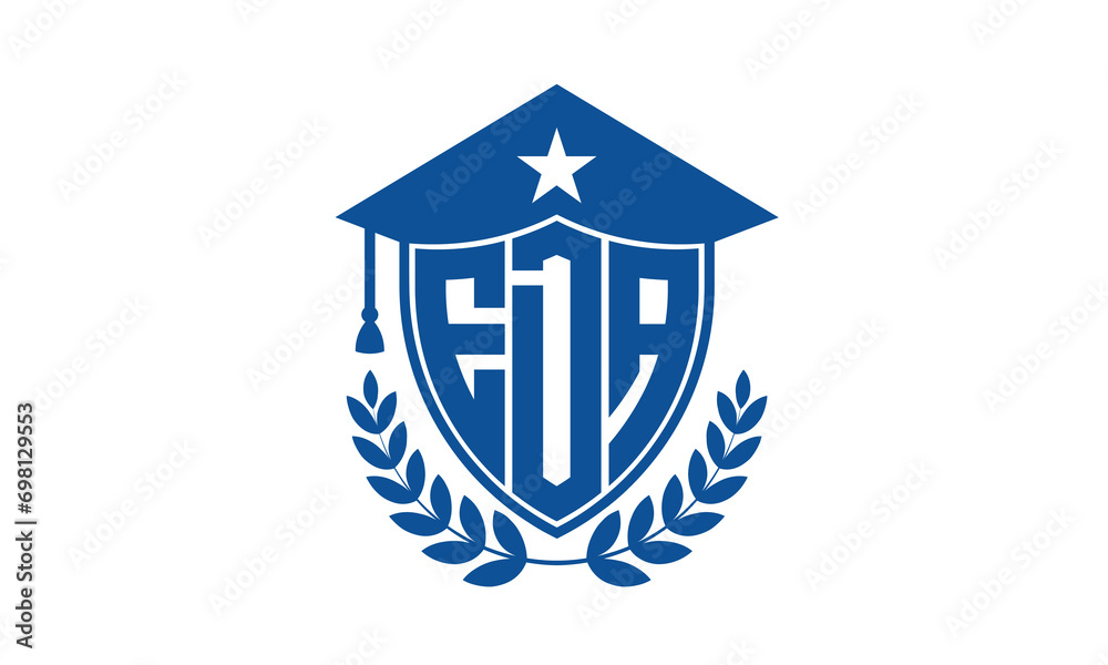 EDA three letter iconic academic logo design vector template. monogram ...