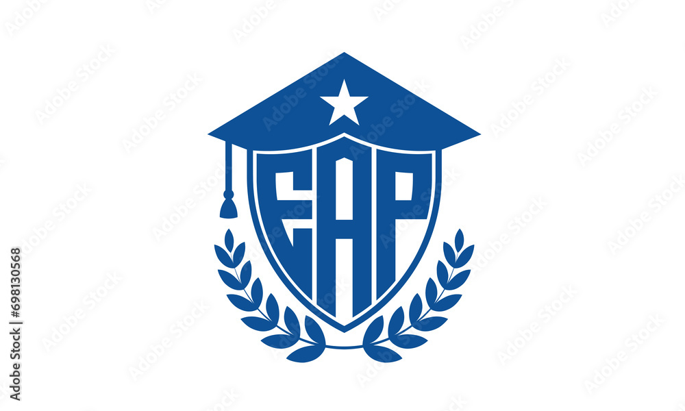 Vetor de EAP three letter iconic academic logo design vector template ...