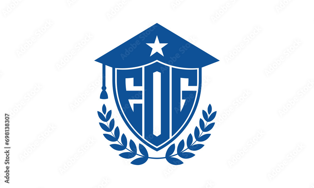 EOG three letter iconic academic logo design vector template. monogram ...