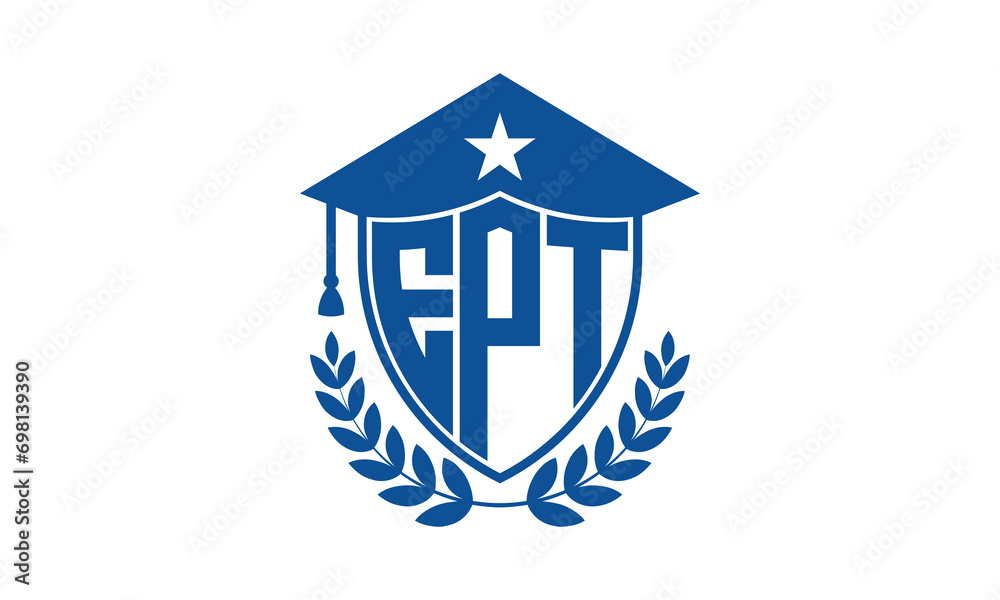 Vektorová grafika „EPT three letter iconic academic logo design vector ...