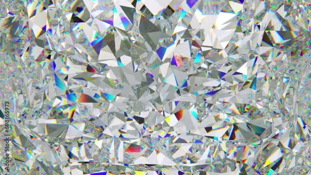 kaleidoscope abstraction rotating sparkling shiny glass texture ...