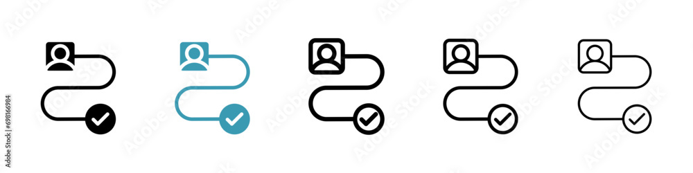 Customer journey vector icon set. Consumer funnel vector illustration ...