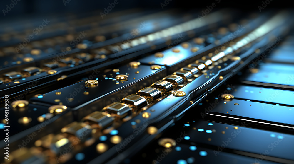Hardware and software computer technology CPU background. Elements of ...