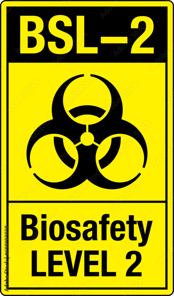 Safety Sign Marking Label Sticker Symbol Pictogram Standards BSL2 ...