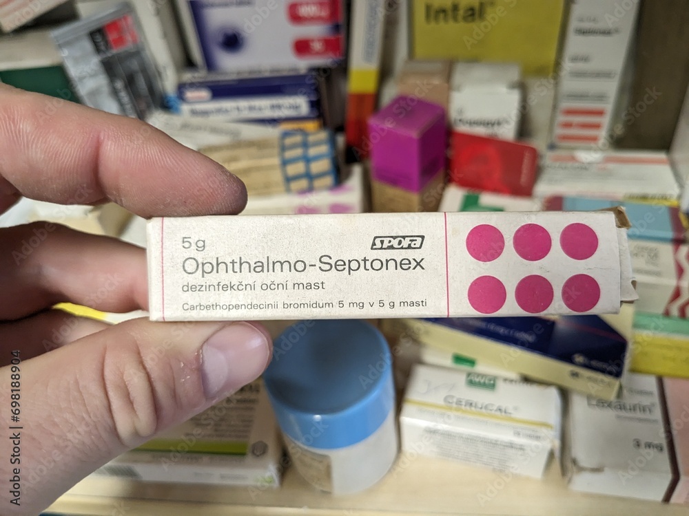 Prague,Czech republic-December 1 2023: Ophthalmo-septonex eye ...