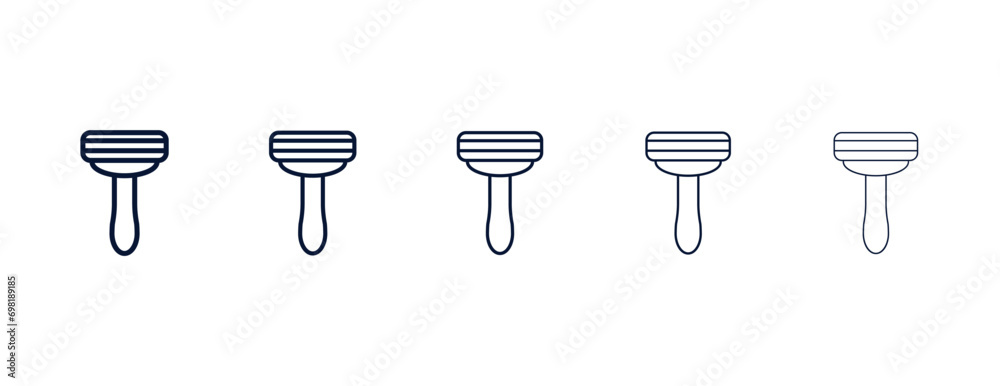 disposable razor outline icon. Black, bold, regular, thin, light icon ...