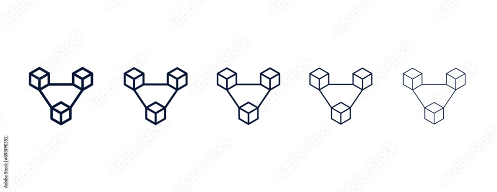 connection box chart outline icon. Black, bold, regular, thin, light ... connection box chart outline icon. Black, bold, regular, thin, light ...