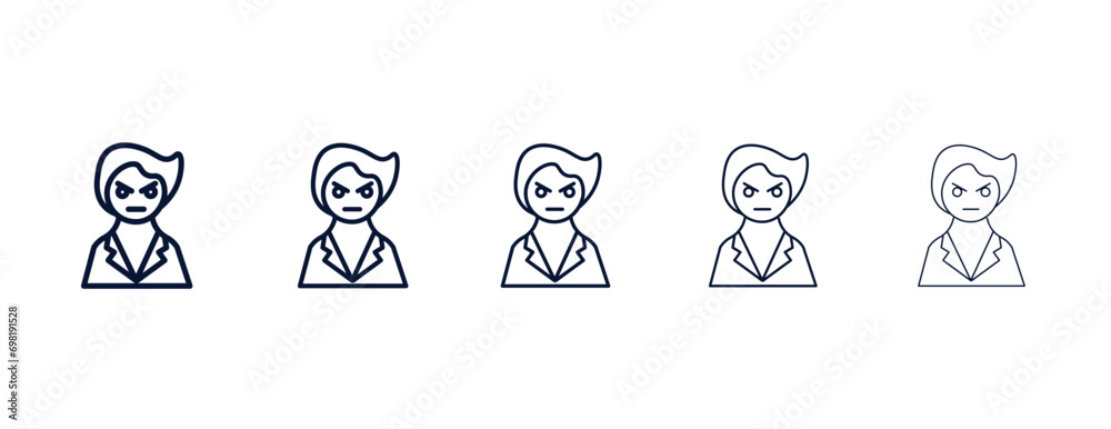 Vecteur Stock hitman outline icon. Black, bold, regular, thin, light ...