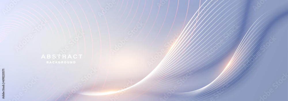 Modern abstract background with flowing particles. Digital future ...