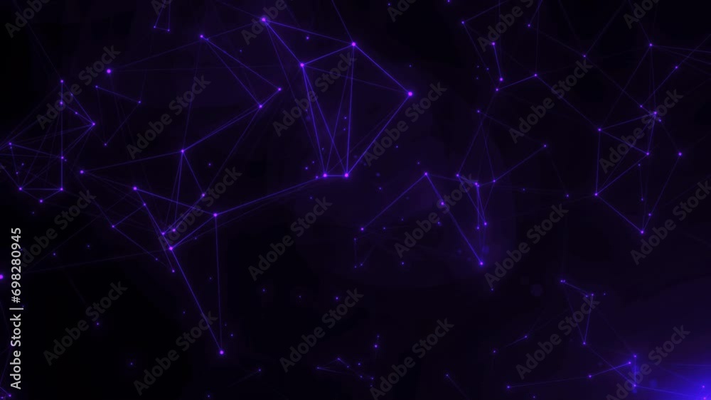 Luxury purple background animation. Purple plexus background of shining ...