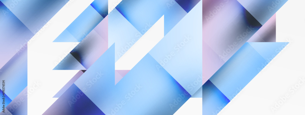 Captivating vector abstraction. Triangles interlock in mesmerizing ...
