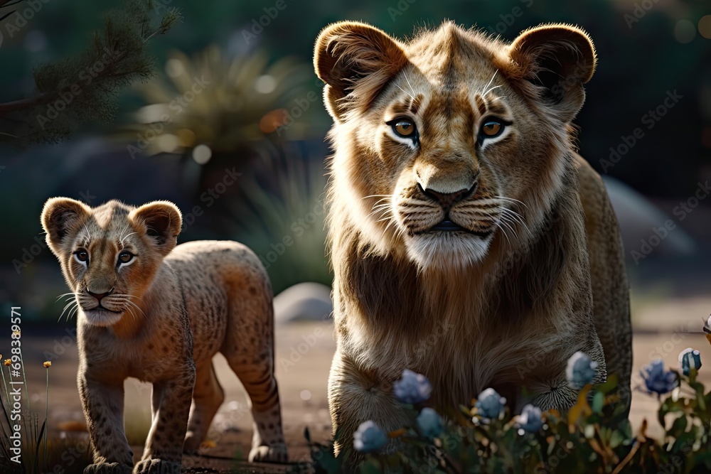 experience ultimate safari adventure playful lion cub wise elephant ...