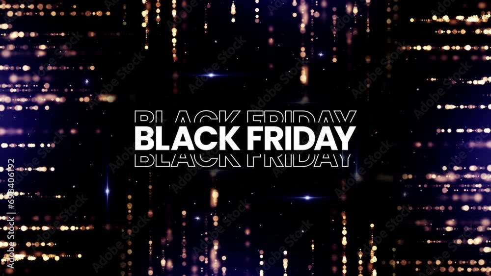 Black Friday animated text graphic, full screen, 4k. Black Friday text ...