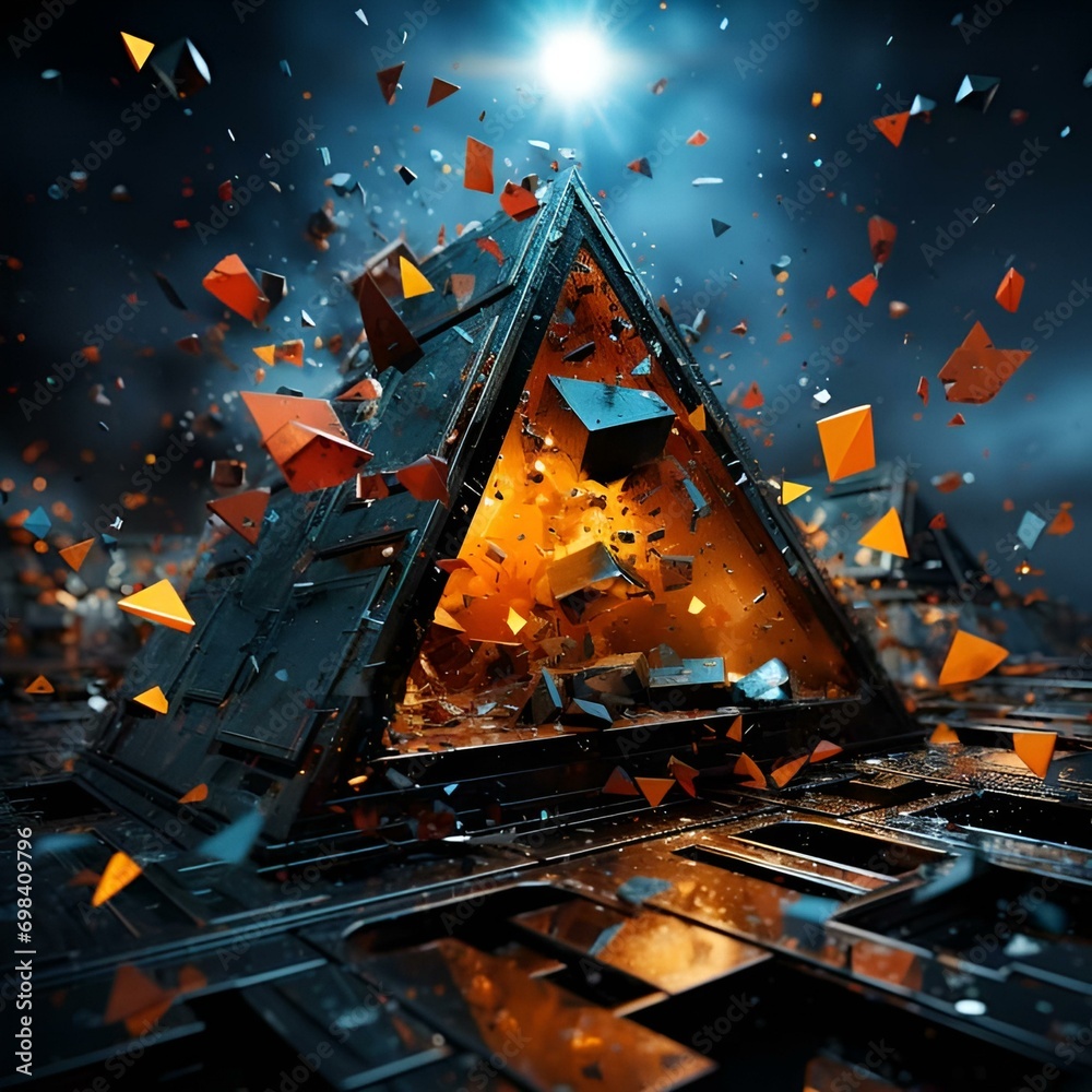 fire burning in the fireplace.AI. CPU. Circuit board. Technology ...