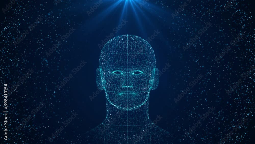 AI Artificial intelligence digital robotic brain deep learning computer Machine learning ...