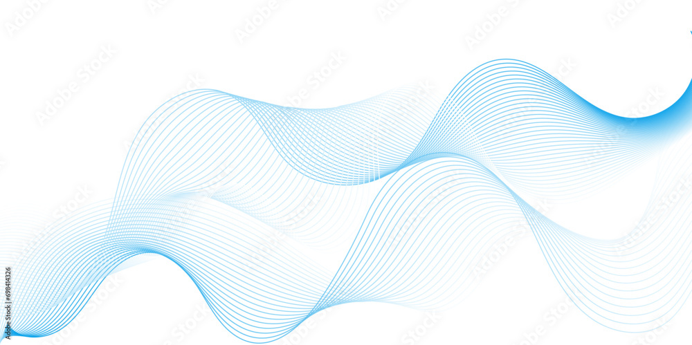 Smooth wave abstract vector background layout design.background image with dynamic curves ...