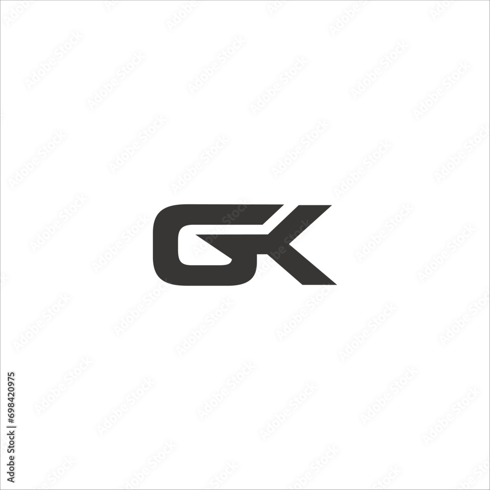 letter gk logo, can be used for a logo or just used as an emblem, etc ...
