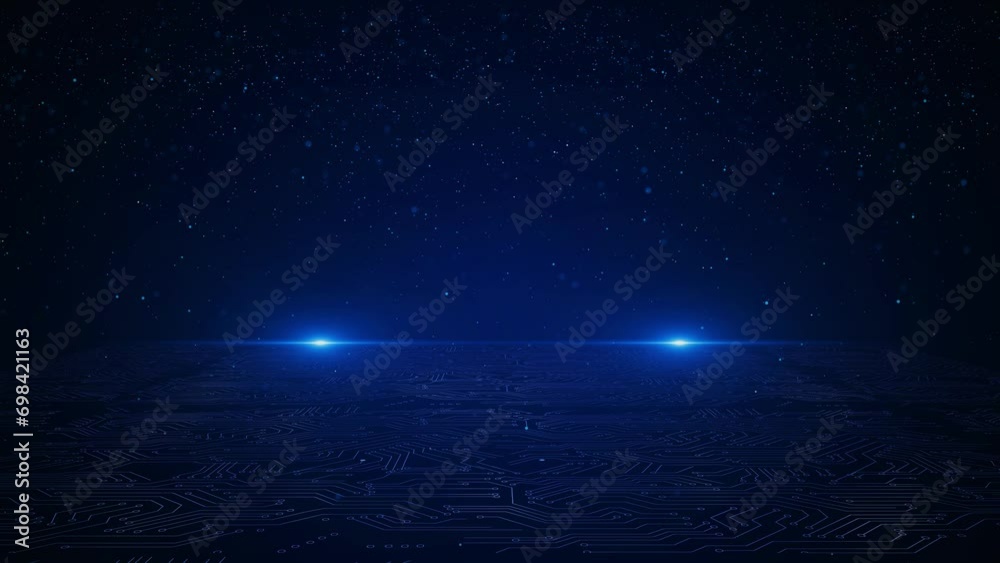 Abstract cyber technology digital landscape sci-fi tunnel fantastic ...