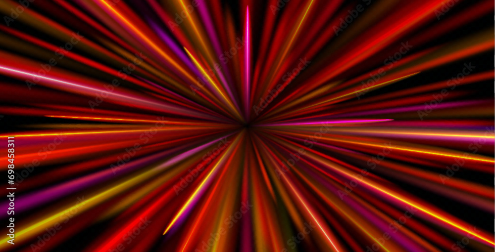 Fast light motion speed effect. Vector realistic illustration of ...