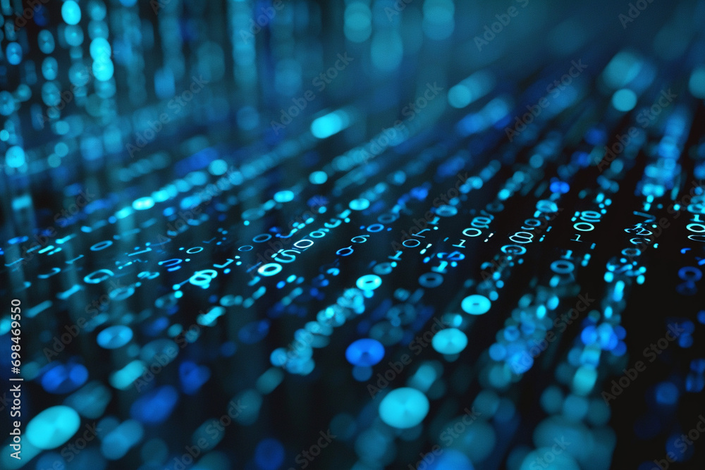 image featuring a blend of binary code and minimalist design, creating ...