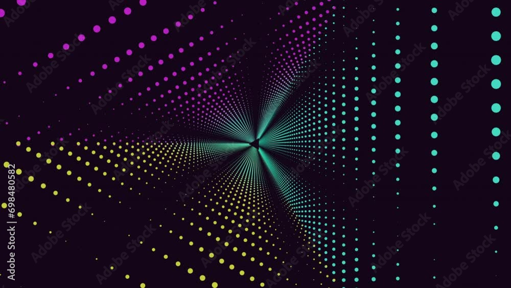 Vidéo Stock Vibrant and captivating, this image showcases a circular ...