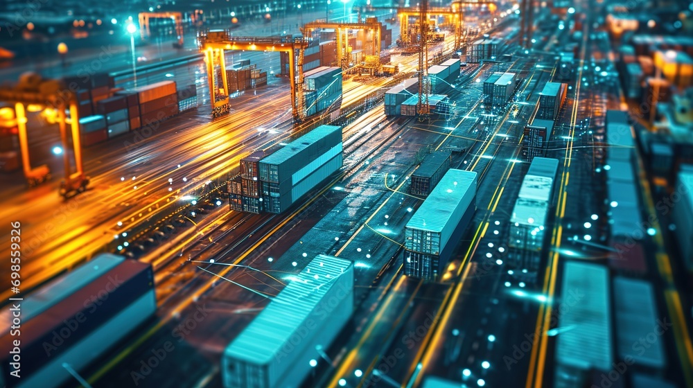 global logistics network distribution and transportation, Smart ...