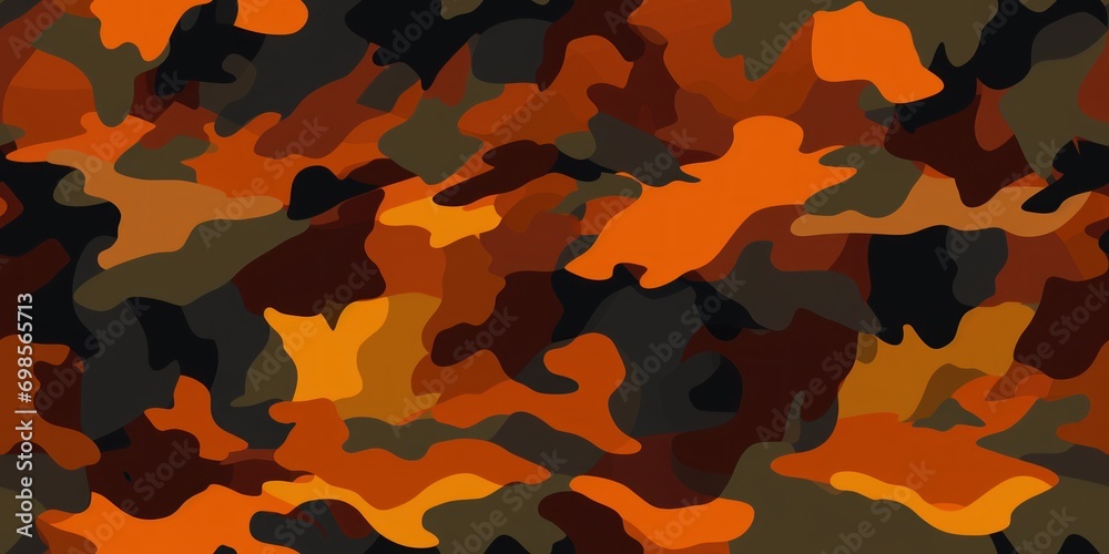 Orange camouflage background, endless surface pattern, expandable, tile Stock Illustration ...