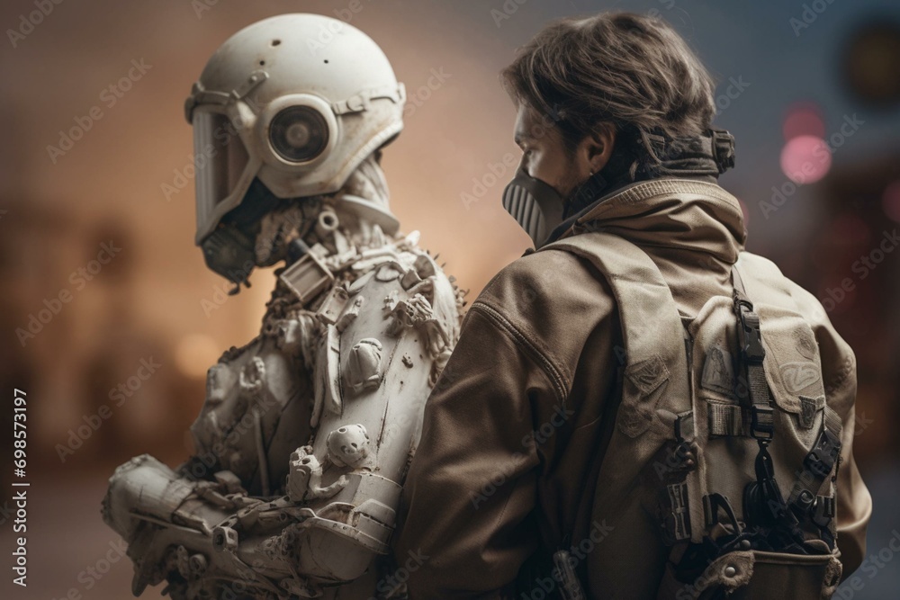 Choosing between career and love, facing a tough decision. 3D art ...