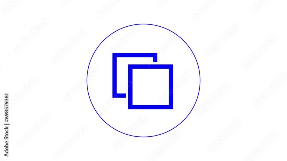 Vidéo Stock Copy duplicate icon add new layer icons, copy boards customize edit sign button ...