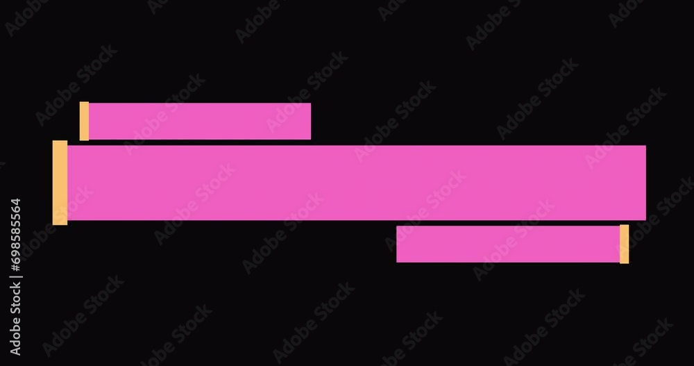 Lower Third animation in 4k - Alpha Channel. Modern design lower third ...