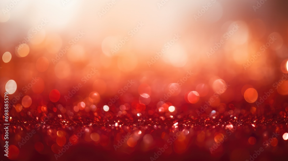 Abstract red glitter lights background. AI generated. Stock Photo ...