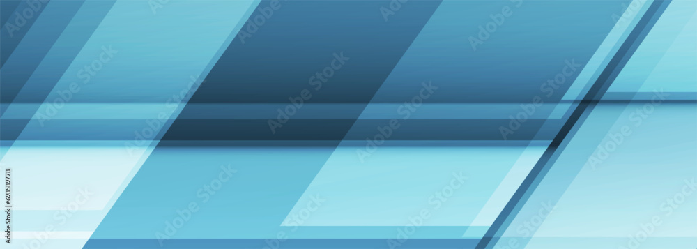 Light blue abstract banner background design with geometric shapes ...
