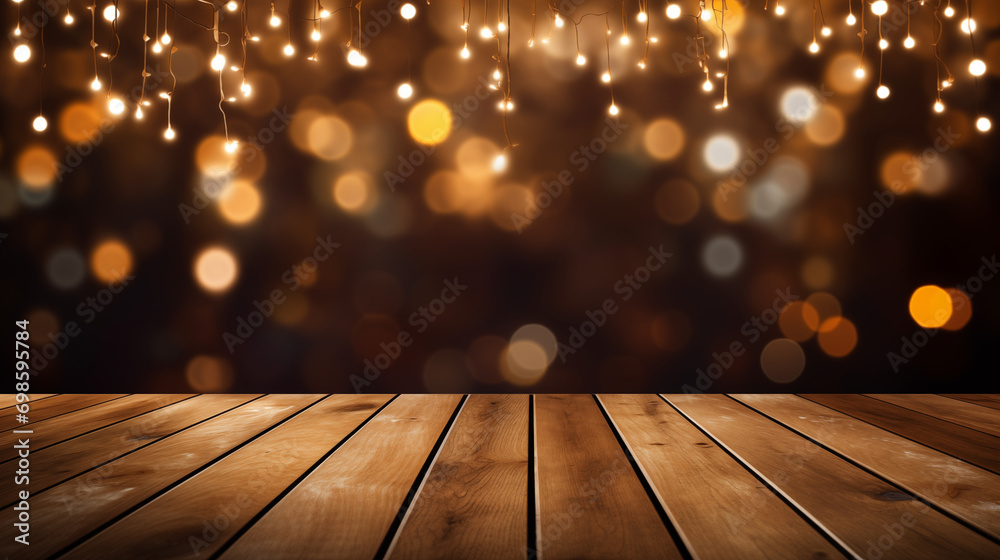 Wood table background, Hyper realistic, wooden table in a coffee shop ...