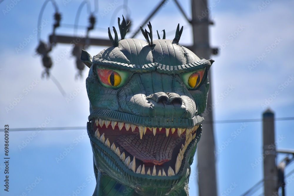 Kaiju head inspired in Godzilla captures urban nostalgia with its ...