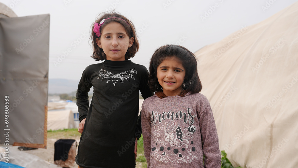 Syrian refugee children suffer from tragic humanitarian conditions in ...