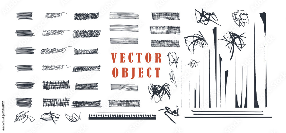 Handmade products. Completely vector and different. This elements that ...