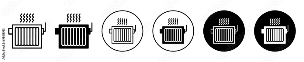 car Radiator icon. automobile vehicle cooling system to prevent ...