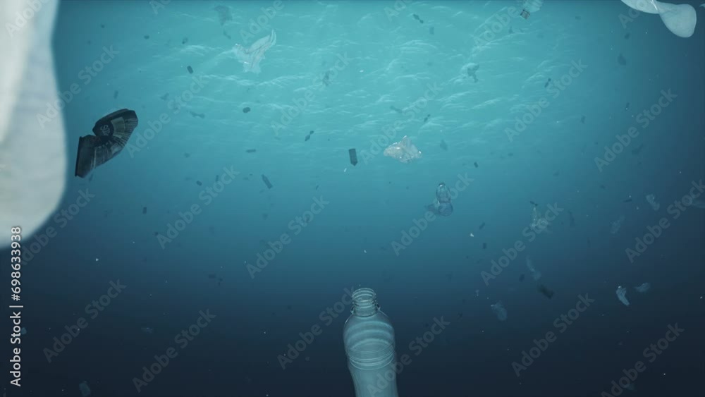 Animation, Plastic Bag, Plastic Bottles, Ocean, Pollution, 3D, CGI ...