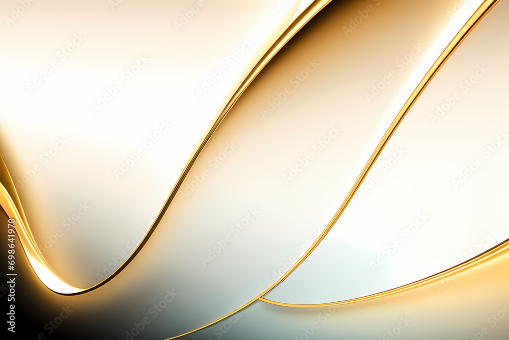 Vector abstract gold background with liquid and shapes on fluid ...