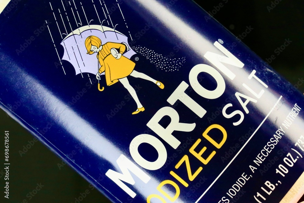 Morton Iodized Salt Container. Morton Salt is an American food company ...