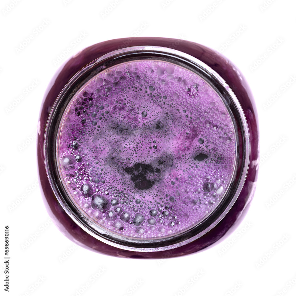 Carbon dioxide bubbles rise from fermented blue cabbage. Carbon Dioxide ...