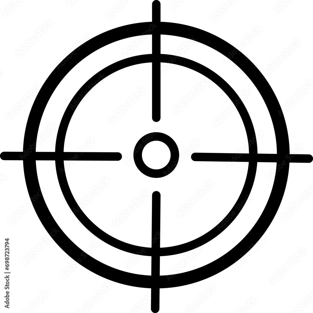 Focusing screen of the camera viewfinder outline vector template thirds ...