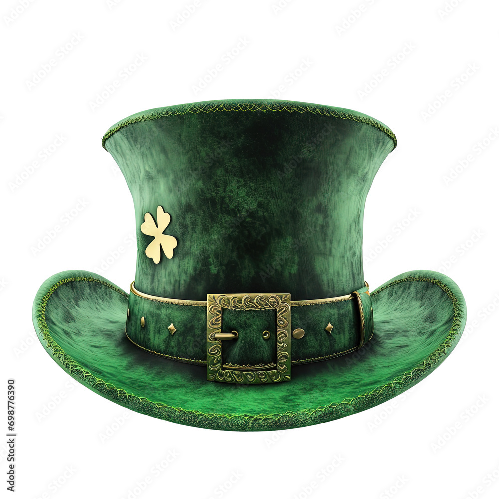 sombrero de copa verde típico de la fiesta de san patricio irlandesa ...