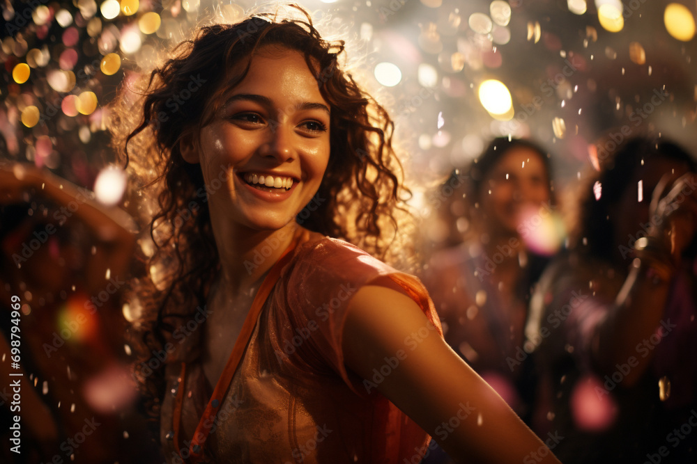 Indian people celebrate festivals, happy colorful cultural ceremonies ...