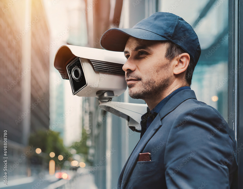 cctv city street security camera surveillance system for motion and ...